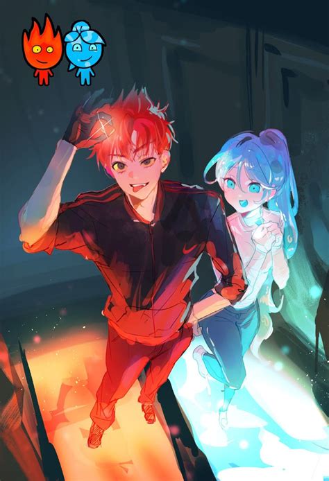 🔥fireboy Watergirl💧 Nhật Ký Nghệ Thuật Minh Họa Manga Anime