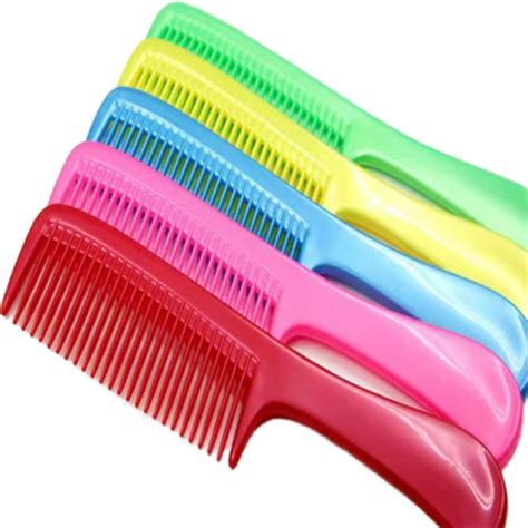 Plastic Fine Wide Tooth Hair Comb Brush Colors Good Quality Shopee