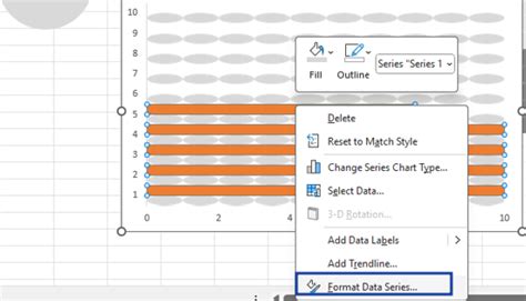 how to create waffle chart using the bars chart in excel