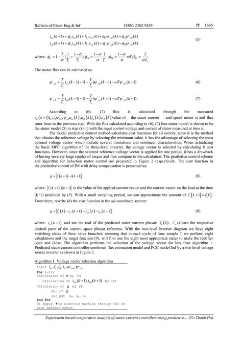 experiment based comparative analysis of stator current controllers using predictive current