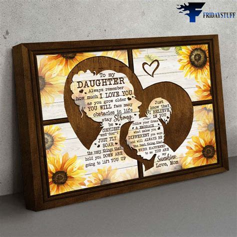 Mom And Daughter Sunflower To My Daughter Always Remember How Much