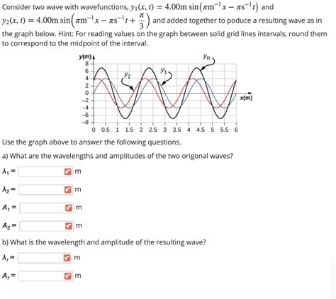 Solved Consider two wave with wavefunctions yı x t Chegg