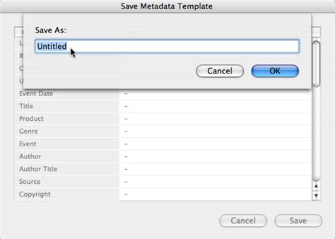 Creating Metadata Templates Photometadata Org