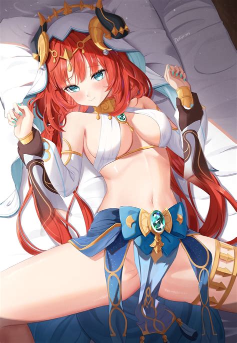 Aether And Nilou Genshin Impact Drawn By Dokimaru Danbooru