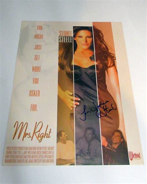 Sydnee Steele Signed Poster Adult Movie Star Big Screen Autographs