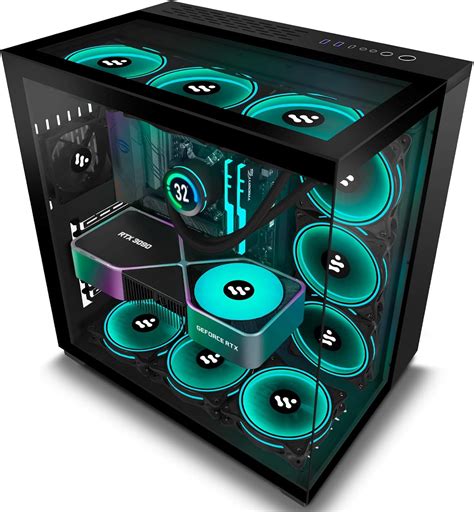 Kediers Atx Tower Tempered Glass Gaming Pc Case With Barbados Ubuy