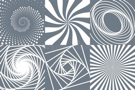 Hypnotic Psychedelic Spiral Background Vector Illustration Stock