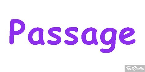Passage Word Animated  Logo Designs