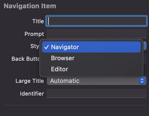 uikit ios navigation style navigator browser editor stack overflow