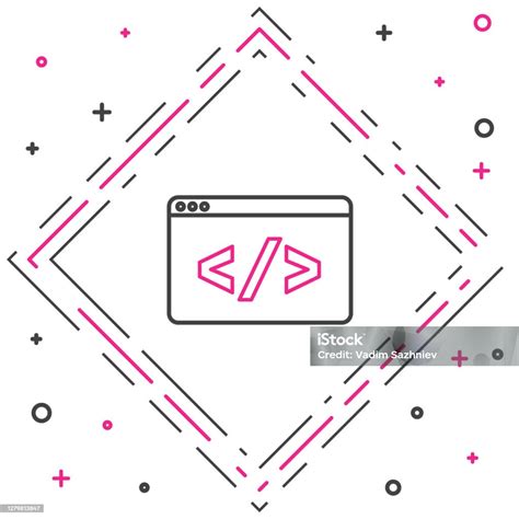 線網頁設計和前端開發圖示隔離在白色背景上五顏六色的輪廓概念向量向量圖形及更多crash Site圖片 Crash Site 互聯網