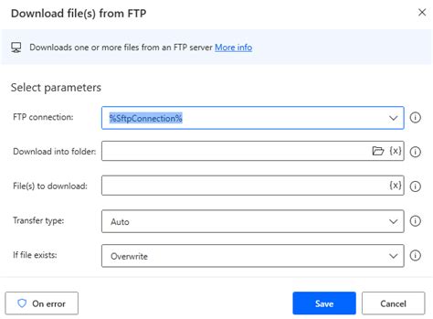 Download File S From Ftp Power Automate Desktop Action Kaizen Personal Computer Work