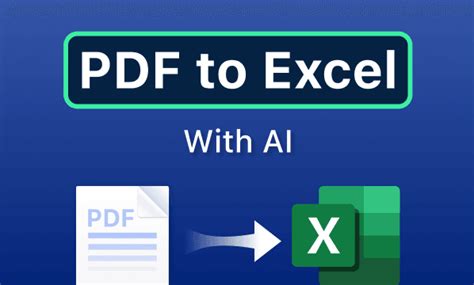 Free AI PDF To Excel Tools Top AI File Converters
