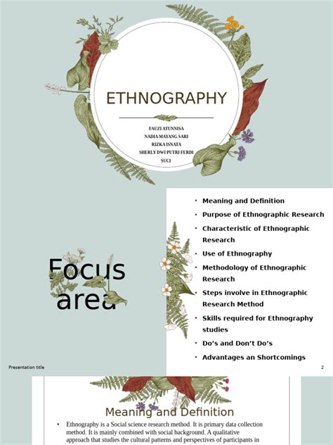 Ethnography Pdf Ethnography Data