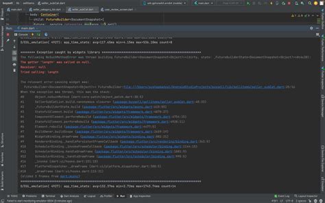 Android Can Someone Explain Me Why I M Getting This Runtime Error In Flutter Stack Overflow