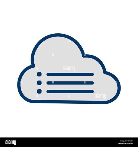 Illustration Cloud Data Icon Stock Photo Alamy