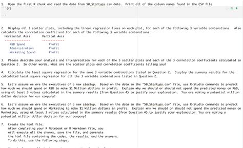 Open The First R Chunk And Read The Data From Chegg