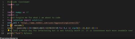 The Most Upvoted Comment Picks The Next Line Of Code Day 16 Not