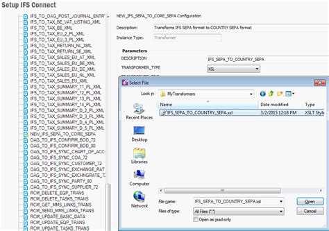 Ifs Connect Transformer For Sepa Xml