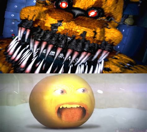 Nightmares Fredbear Scared Annoying Orange By Snivy0711 On Deviantart