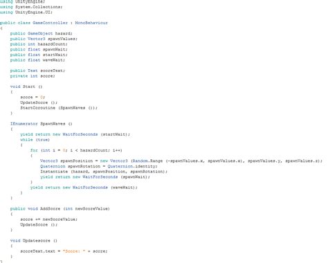 Space Shooter Unity Tutorial Problem Unity Engine Unity Discussions