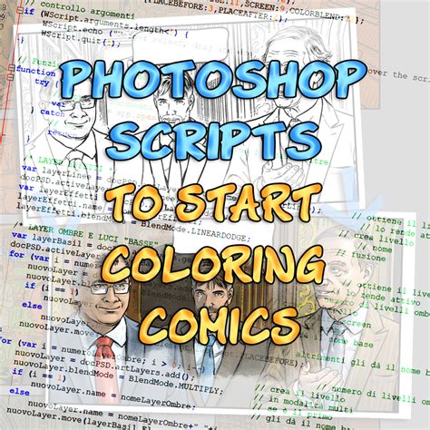 Photoshop Scripts To Start Coloring Comics
