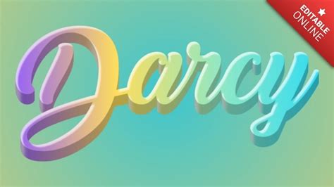 Darcy Text Effect Generator