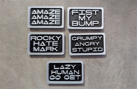 👾 Phm Rocky Quote Pins・free Stl File For 3d Printing・cults