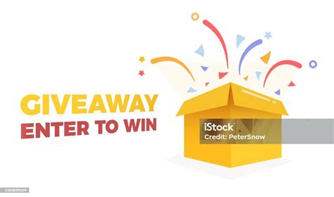 경품 응모 응모하면 색종이 조각으로 폭발하는 선물 상자 패키지로 경품을 받을 수 있습니다 상품이 있는 소셜 미디어 및 인터넷