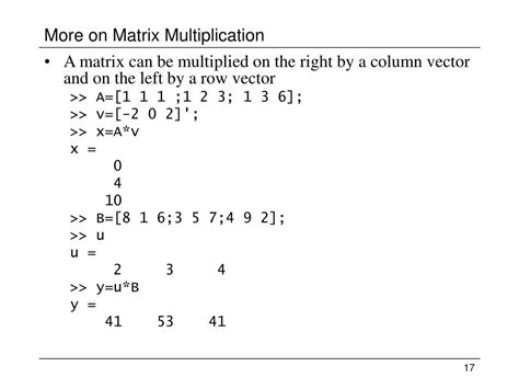 Ppt Matlab Lesson 2 Matrix Computation Powerpoint Presentation