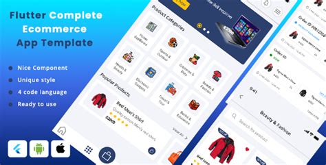 E Mart Flutter Ecommerce App Template Code Market
