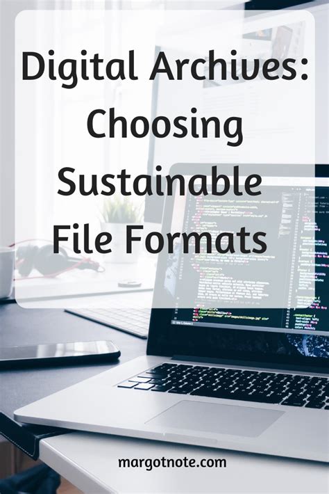 Digital Archives Choosing Sustainable File Formats — Margot Note Consulting Llc Digital