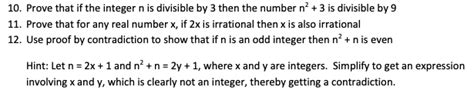 solved prove that if n is an integer and 3n 2 is even