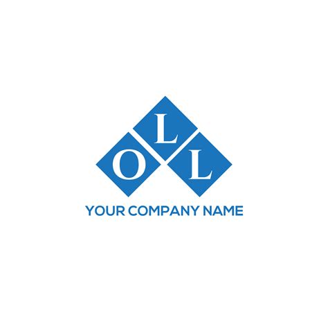 Oll Letter Logo Design On White Background Oll Creative Initials
