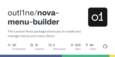 Github Outl1nenova Menu Builder This Laravel Nova Package Allows