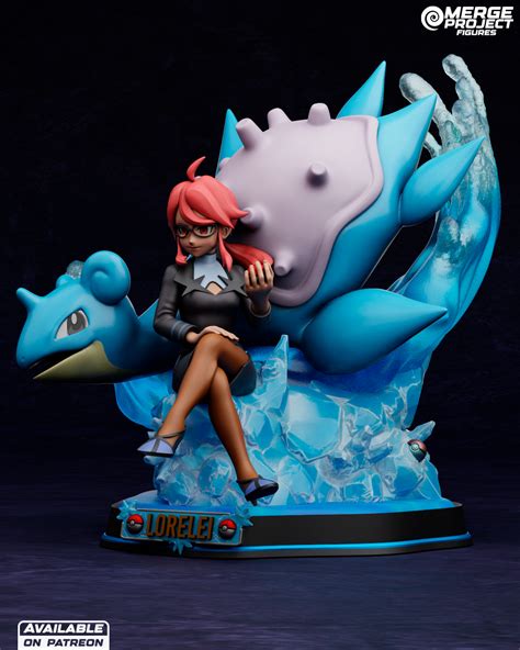 Stl File Lorelei And Lapras Elite Four 🐉 ・3d Printable Model To