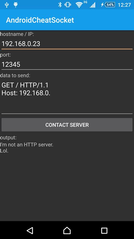 Example Android Bi Directional Network Socket Using AsyncTask Stack Overflow