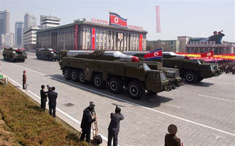 Musudan Missile North Korea Vehicle Truck Military Parade Wepons