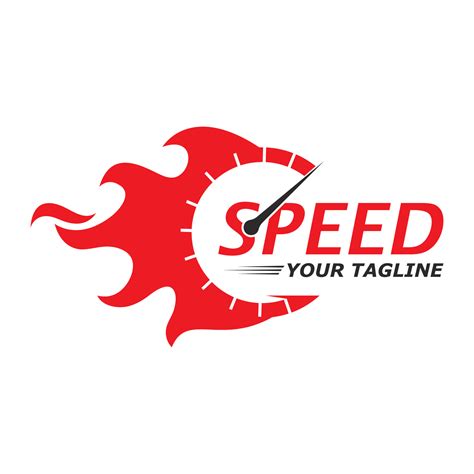 Speed Logo Faster Template Vector Icon Illustration 15582094 Vector Art At Vecteezy