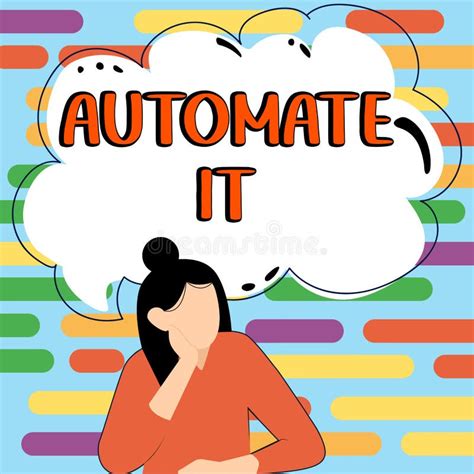 Text Sign Showing Automate It Business Concept Convert Process Or Facility To Be Operated