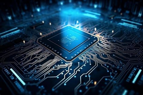 Premium Photo Digial Circuit Diagram Technology Background