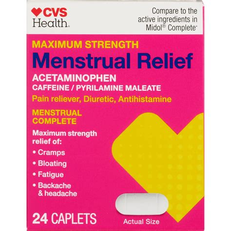 Customer Reviews Cvs Health Menstrual Complete Menstrual Relief