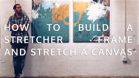How To Build A Canvas Stretcher Frame And Stretch A Canvas Easy Canvas Diy Frame Stretch