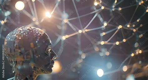 Loopable Illustrative 3D Animation of Neural Network Concept Chatbot Artificial Intelligence ...