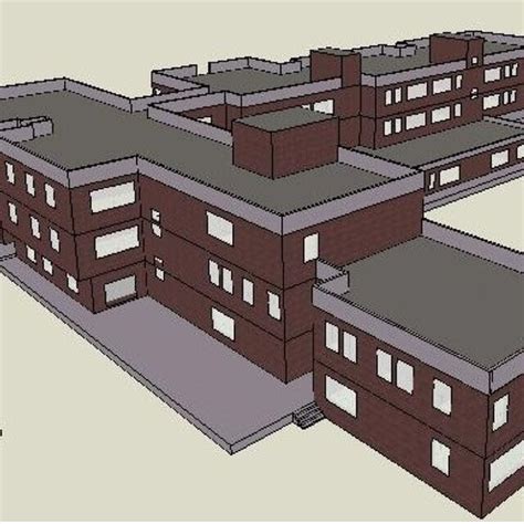 3d Model Of The Building In The Simulation Software Download Scientific Diagram