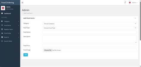 Food Ordering System Project Using Python Django Report For Final Year Students