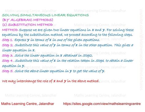 class 10 chapter 3 pair of linear equations in two variables