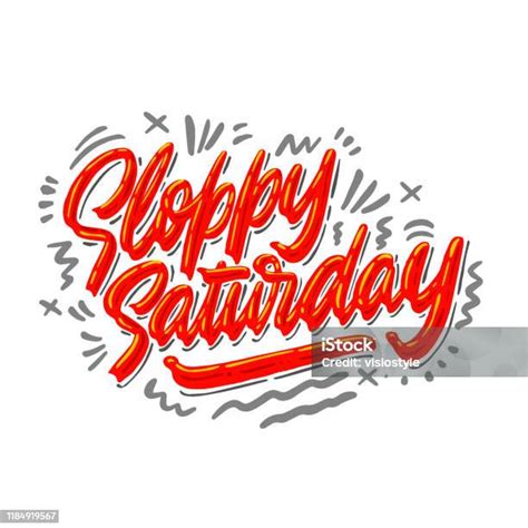 단정치 못한 토요일 서예 비문 주간 인사말 카드 엽서 카드 초대장 배너 템플릿 벡터 브러시 서예 핸드 레터링 타이포그래피 개념에