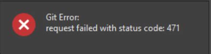 KB Cannot Save Project Due To Git Error With Status Code 471