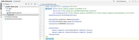 kafka maven pom xl project xml file