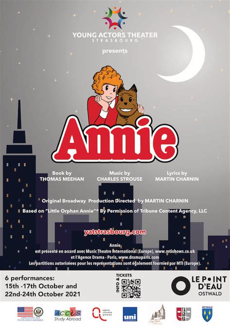 Annie Poster Website Young Actors Theater Strasbourg